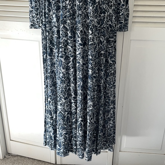 Peruvian Connection | Dresses | Nwot Peruvian Connection Indigo Floral ...